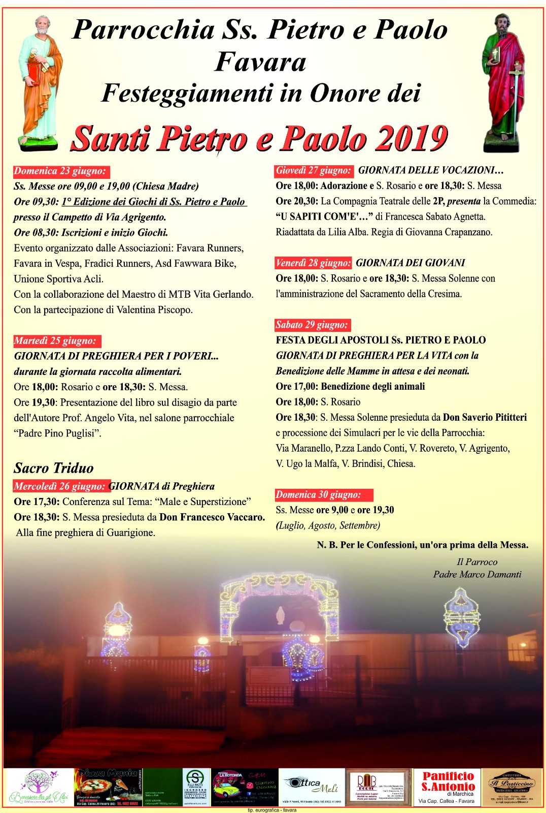 Favara, al via i festeggiamenti in onore dei Santi Pietro e Paolo. Il ... Favara, al via i festeggiamenti in onore dei Santi Pietro e Paolo. Il ...
