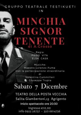 “Minchia Signor Tenente” dei TestiKueti al Teatro della Posta Vecchia ...